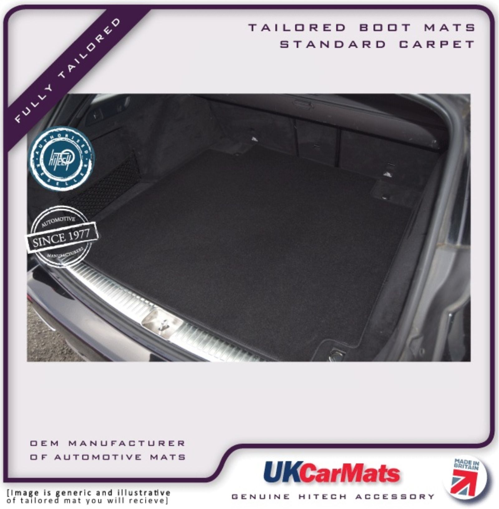 GENUINE HITECH MERCEDES S Class (W108) 1965-1972 Carpet / Rubber Boot ...