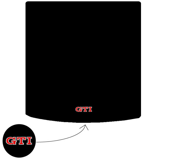 Fits VW Golf Mk7 Estate 2012-2020 Black Tailored Boot Mat GTI Badge ...
